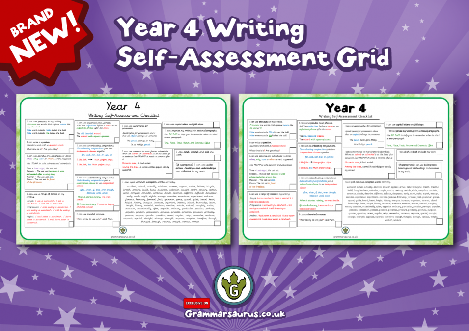 Adwritinggrid - Grammarsaurus