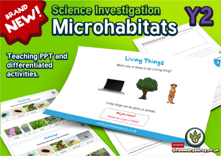 Year 2 Science - Living Things and their Habitats - Plants and Animals ...