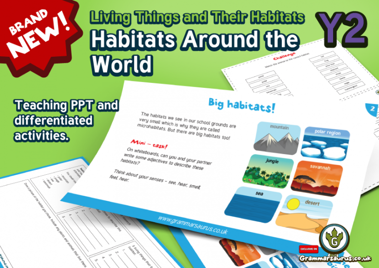 Year 2 Science - Living Things and their Habitats - Habitats Around the ...