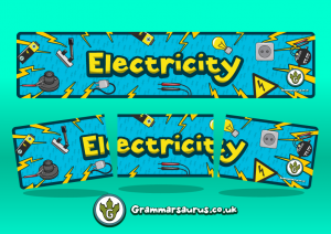 Science - Electricity - Display Banner - Grammarsaurus