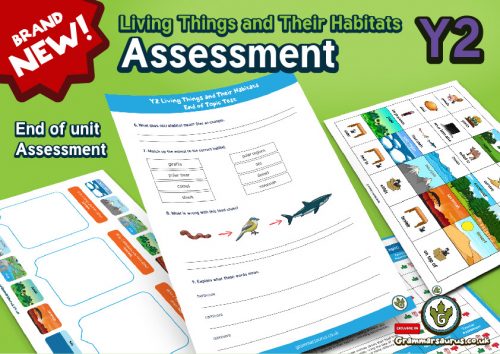 Year 2 Science - Living Things and their Habitats - Assessment Pack ...