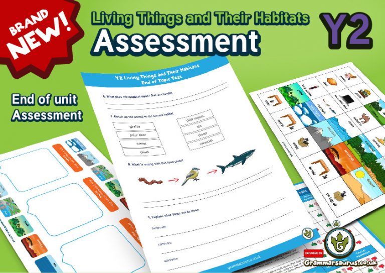 Year 2 Science - Living Things and their Habitats - Assessment Pack ...