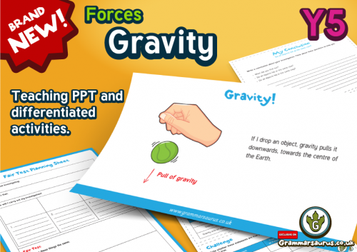 Year 5 Science - Forces - Gravity - Lesson 1 - Grammarsaurus