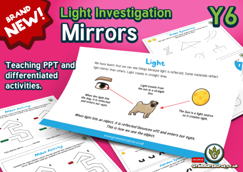 Year 6 Science - Light Investigation Pack - Mirrors - Lesson 6 ...