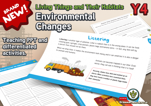 Year 4 Science - Living Things and their Habitats - Environmental ...
