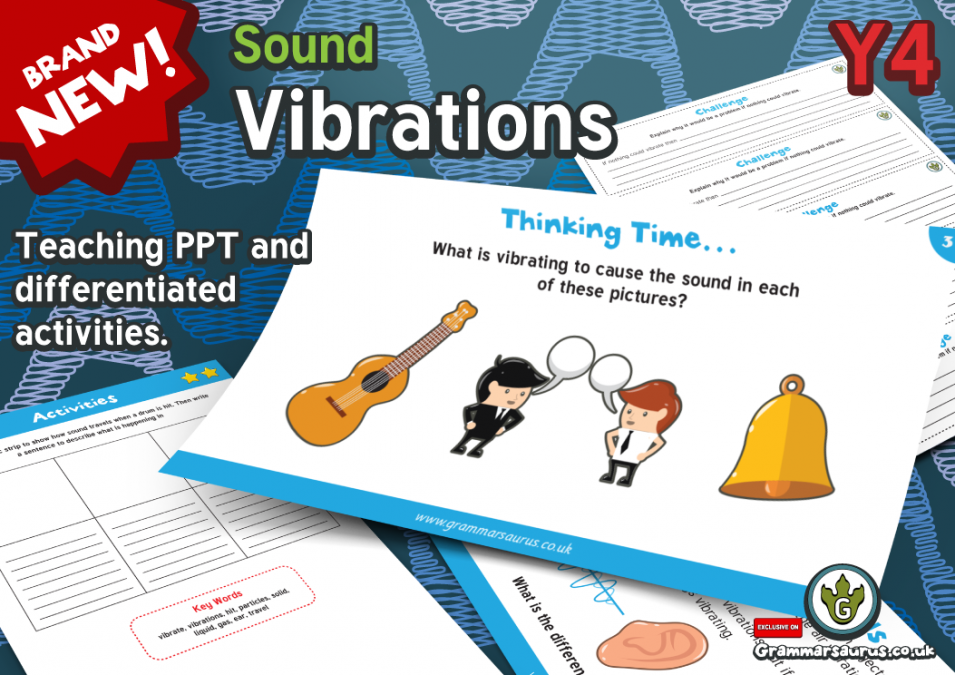 Year 4 Science - Sound - Vibrations - Lesson 2 - Grammarsaurus