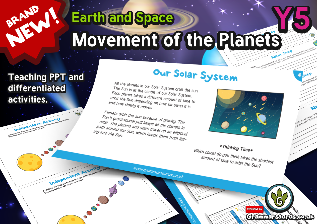 Year 5 Science - Earth and Space - Movement of the Planets - Lesson 3 ...