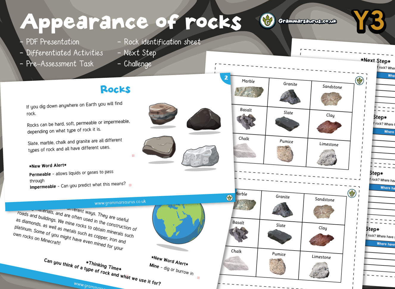 Year 3 Science - Rocks and Soils - Appearance of Rocks - Lesson 1 ...
