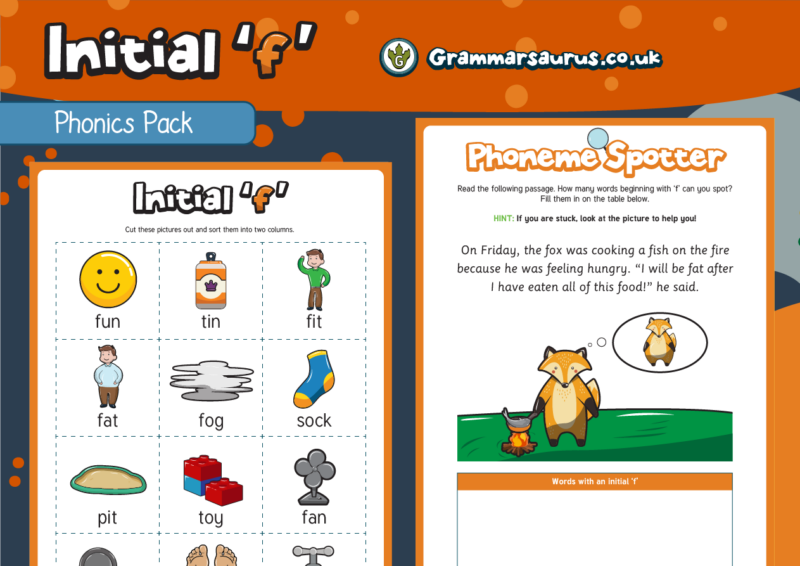 Initial f - Grammarsaurus