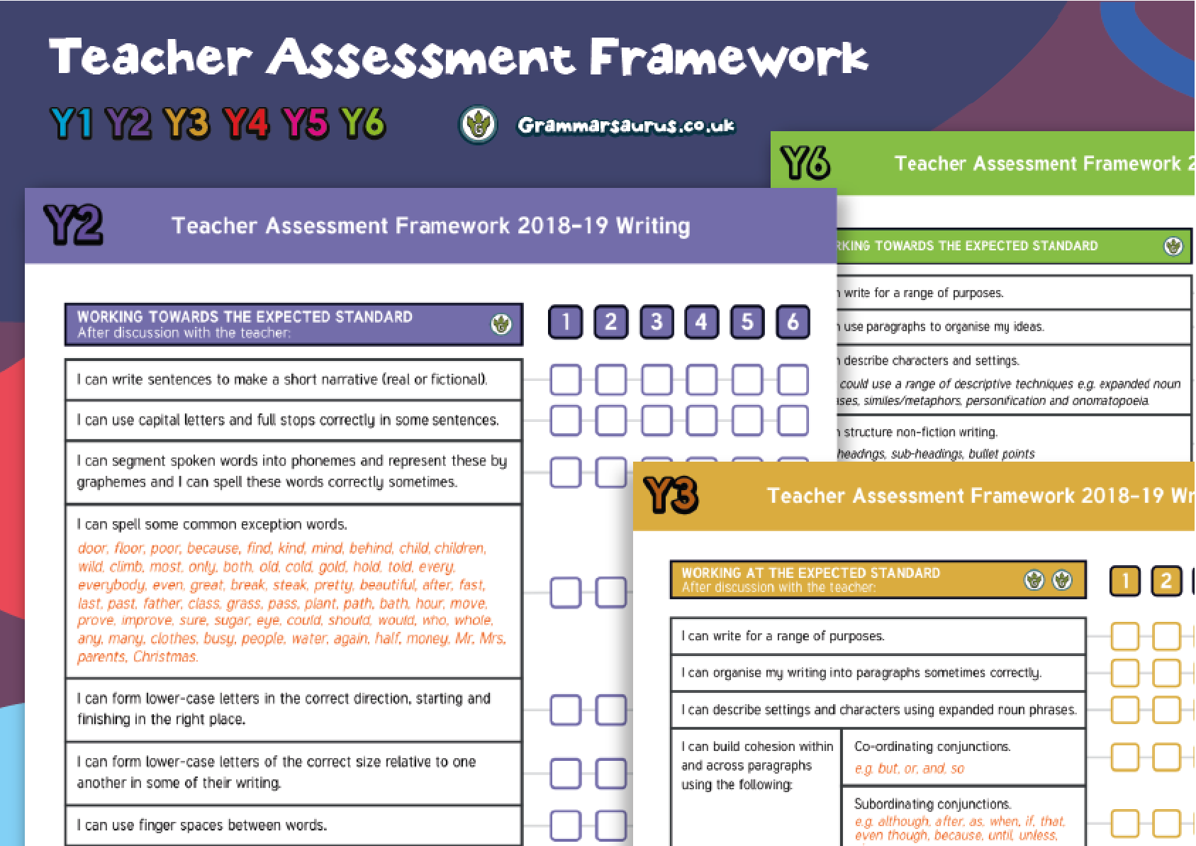 Year 3 Writing Assessment Checklist - Grammarsaurus