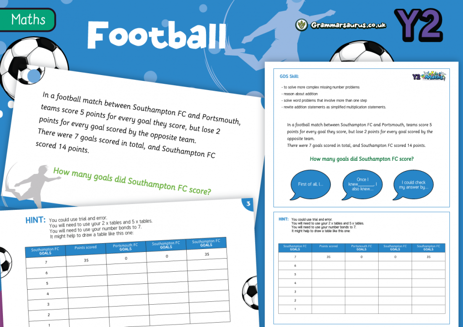 Football - Grammarsaurus