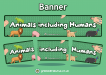Science - Animals including Humans - Banner - Grammarsaurus