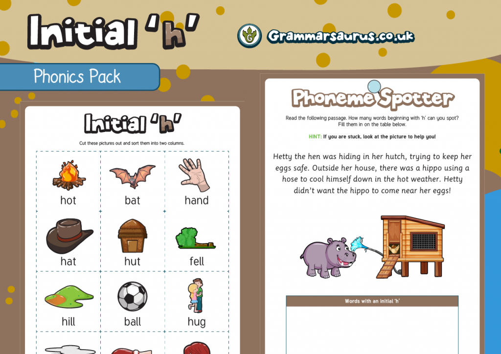 Initial h (1) - Grammarsaurus