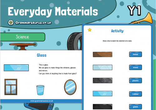 Year 1 Science - Everyday Materials - Identifying Materials - Lesson 1 ...