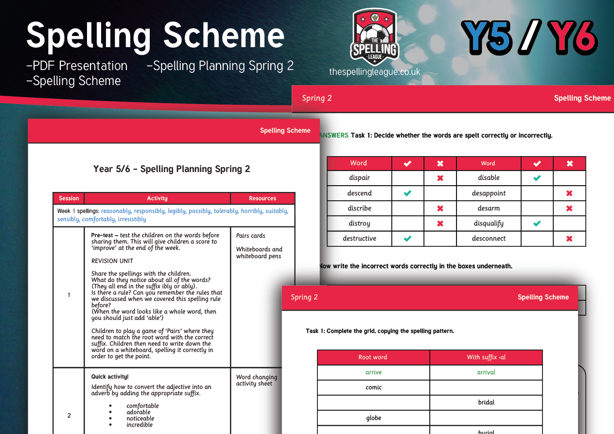 Year 5 6 Spelling Scheme Spring 2 Grammarsaurus year-5-6-spelling-scheme-spring-2-grammarsaurus