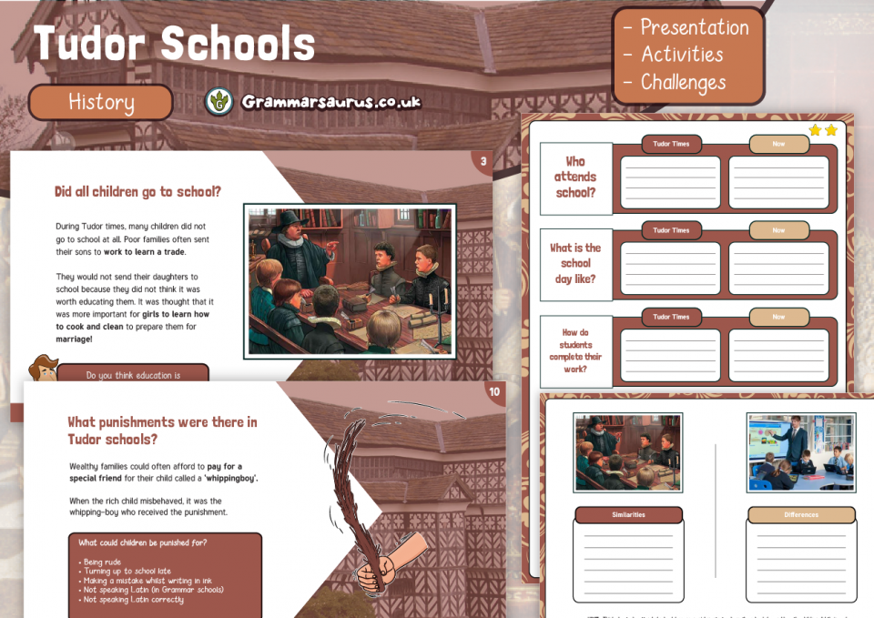 Tudor Schools - Grammarsaurus