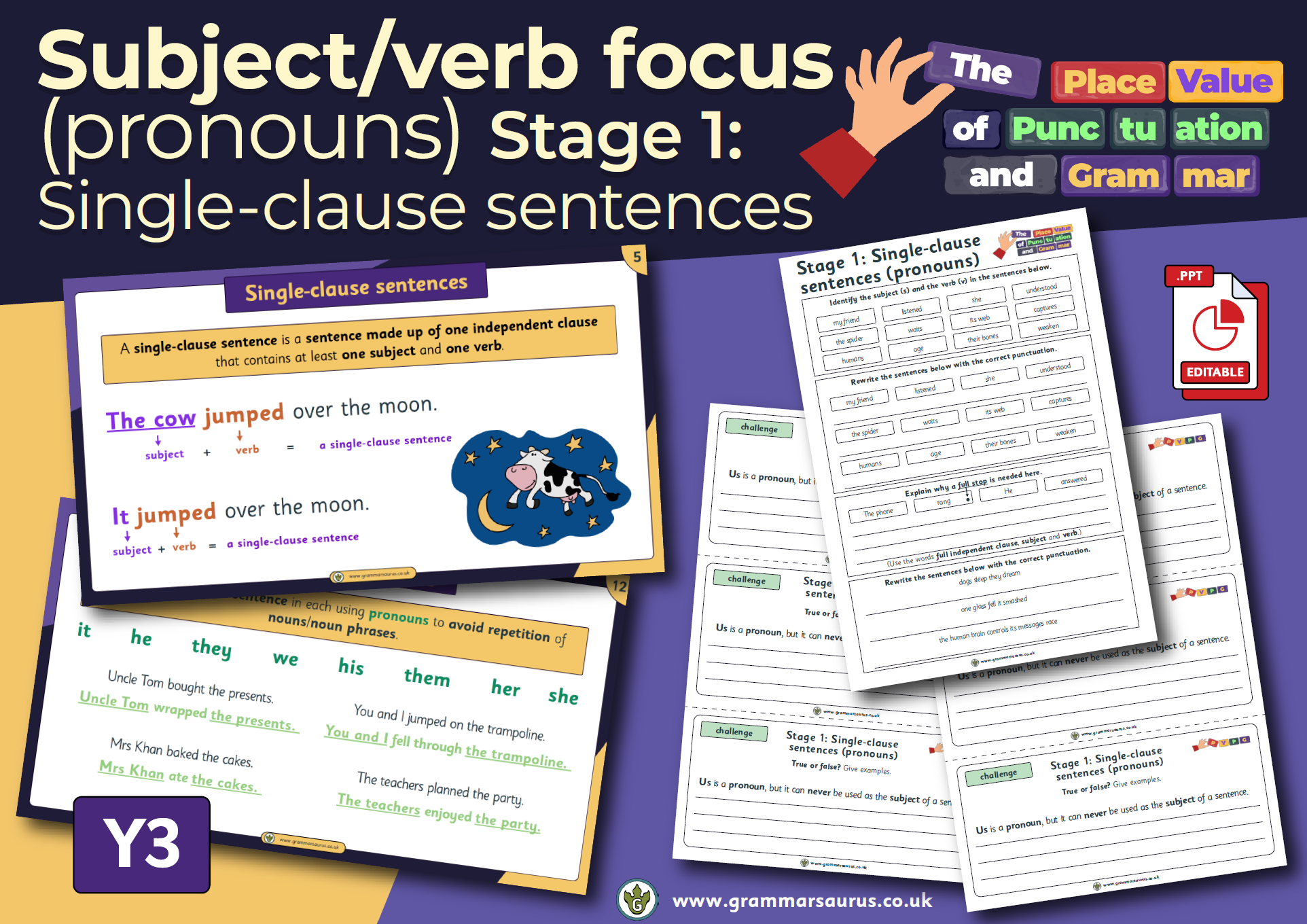 website ad - Grammarsaurus