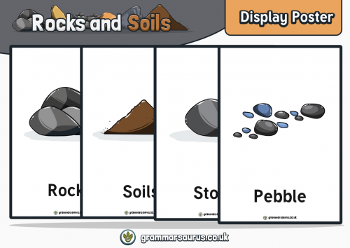 Science - Rocks and Soils - Display Poster Pack - Grammarsaurus