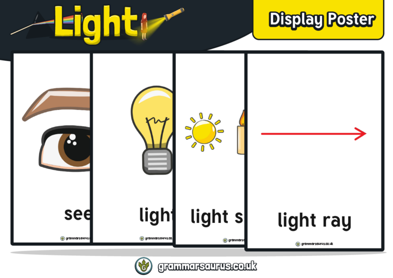 Science - Light - Display Poster - Grammarsaurus