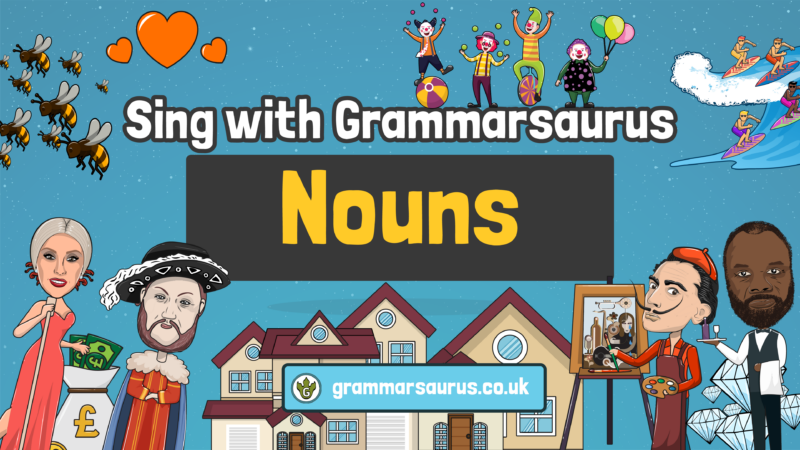 Sing with Grammarsaurus - Nouns - Grammarsaurus