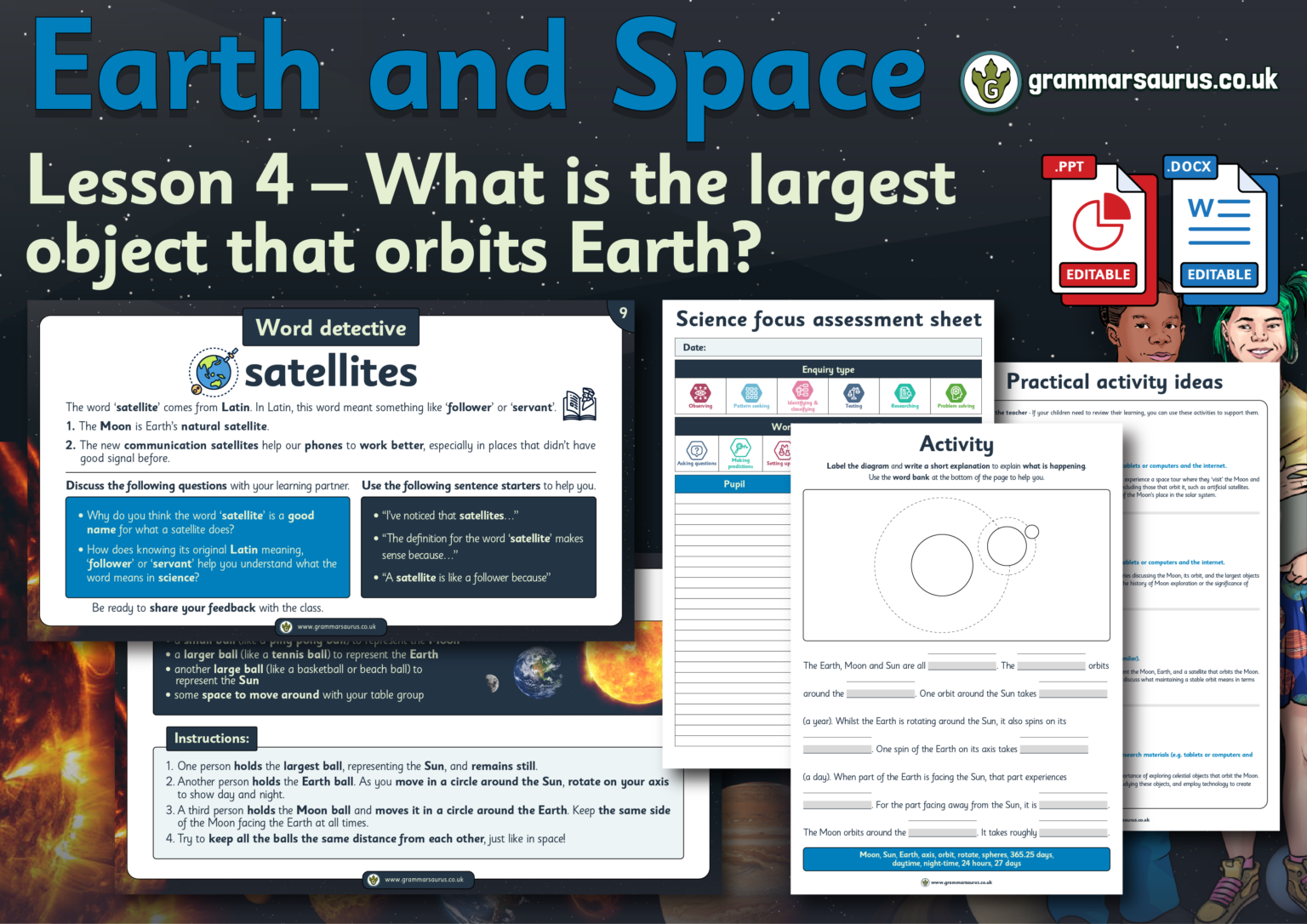 Year 5 Science - Earth and Space - What is the largest object that ...
