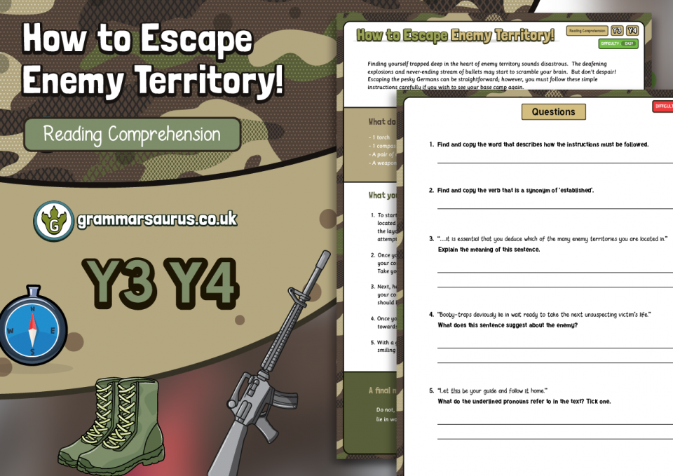 Escape Ad - Grammarsaurus