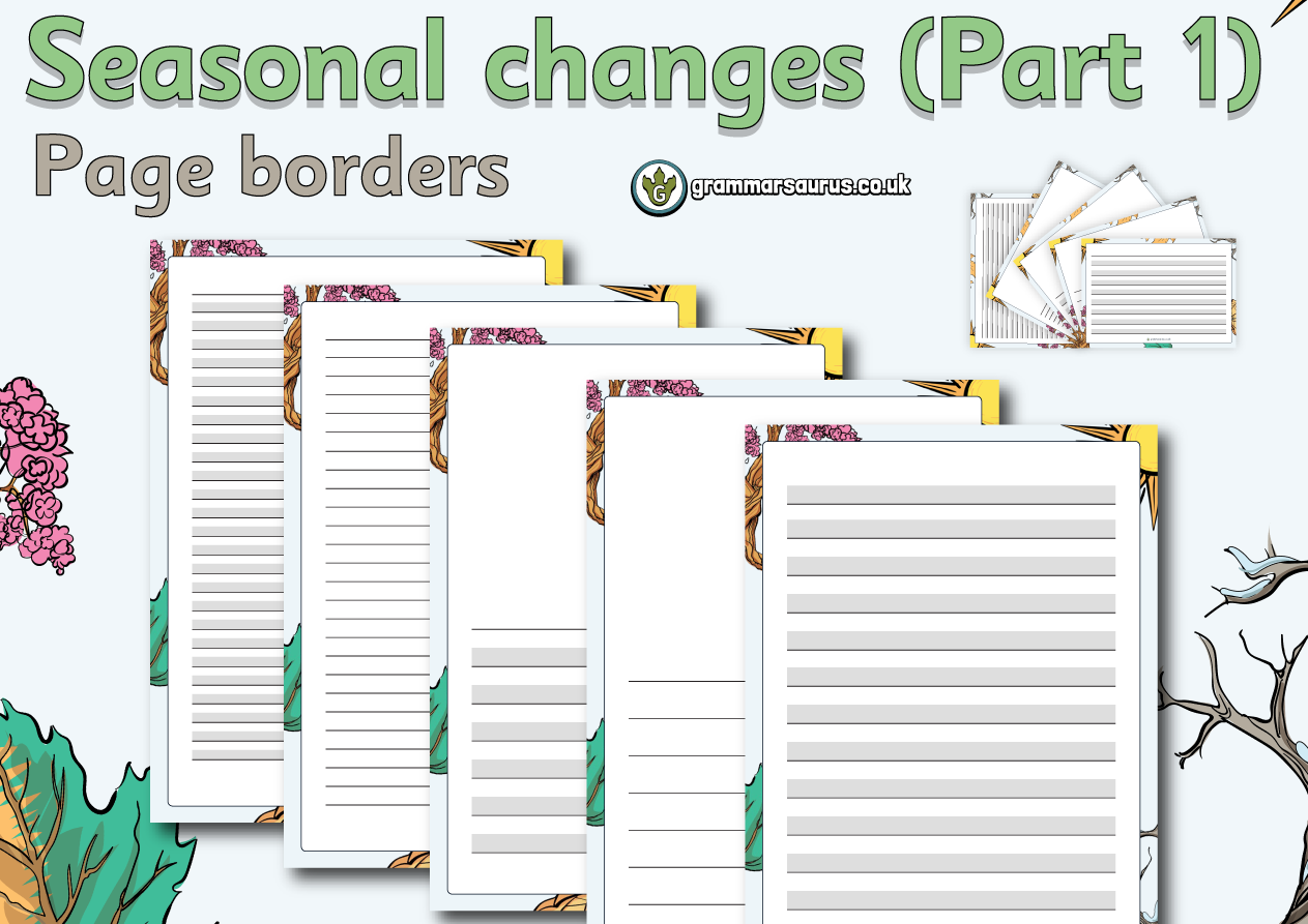 Page Border Pack Ad - Grammarsaurus