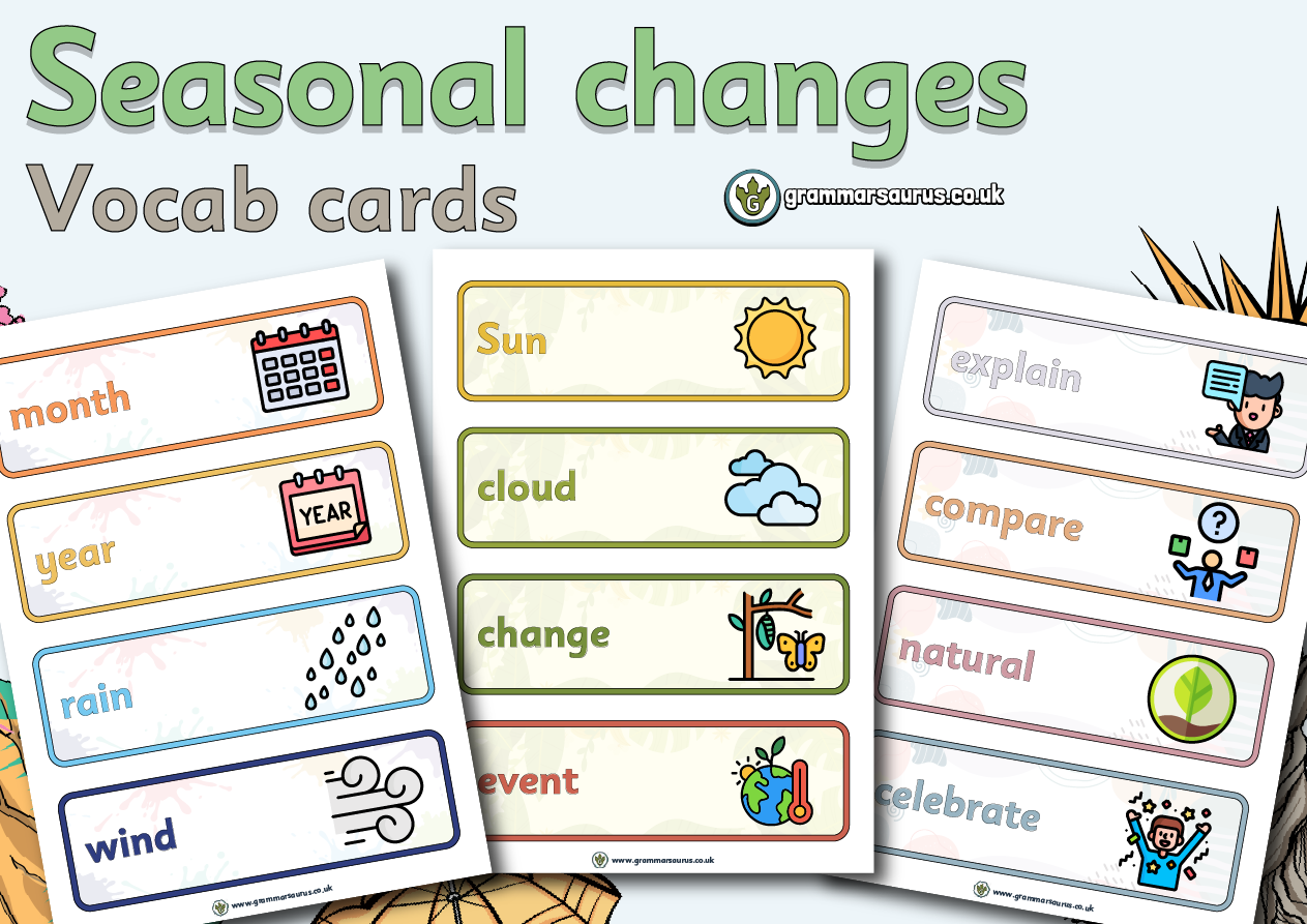 Vocab cards ad - Grammarsaurus