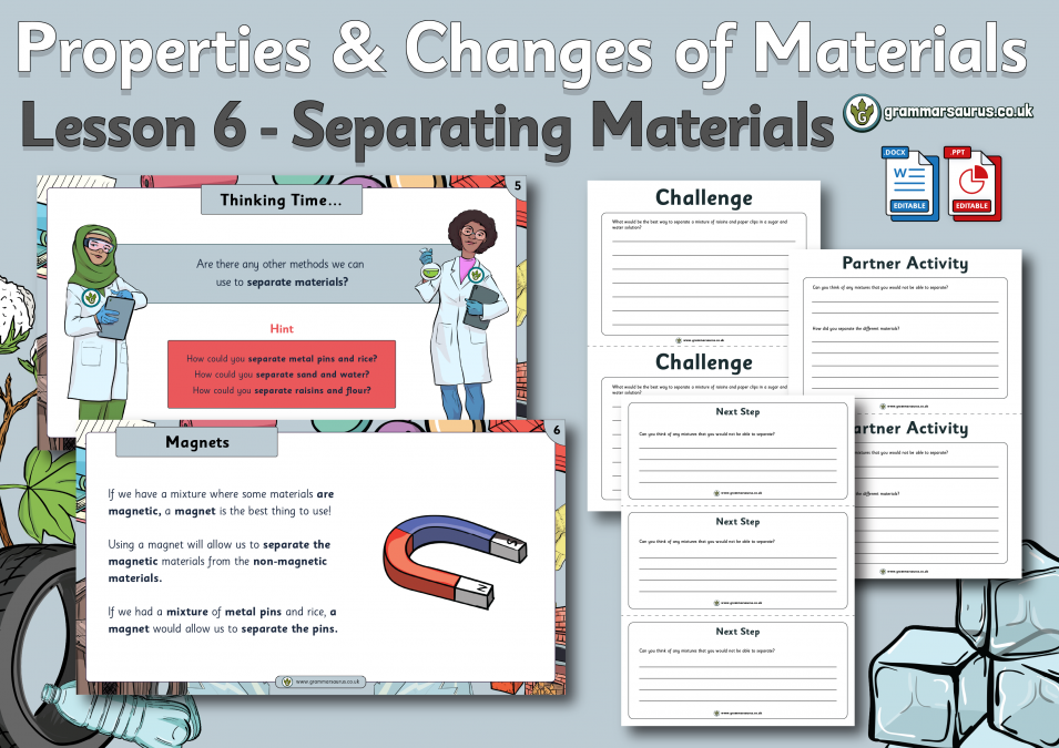Year 5 Science – Properties and Changes of Materials – Separating ...