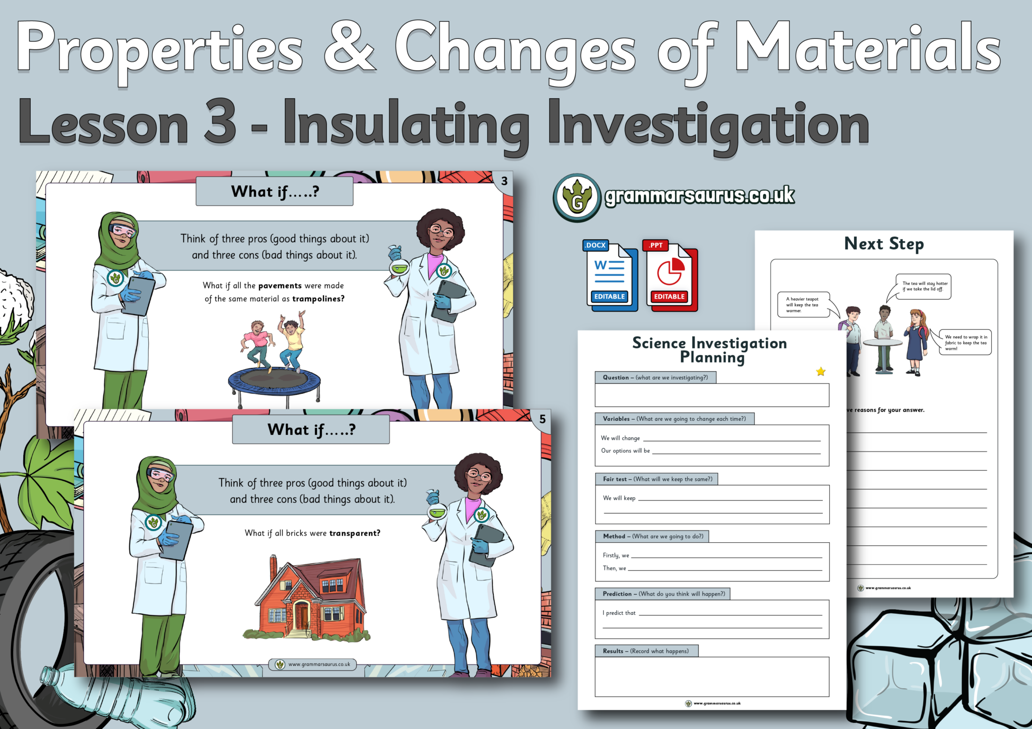 Year 5 Science – Properties and Changes of Materials – Insulating ...