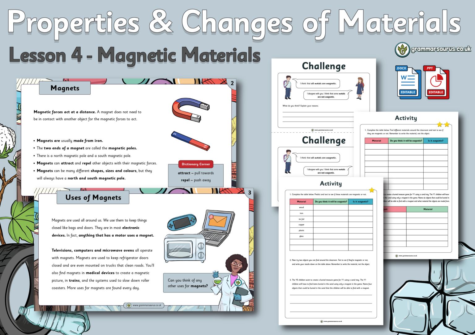 Year 5 Science – Properties and Changes of Materials – Magnetic ...