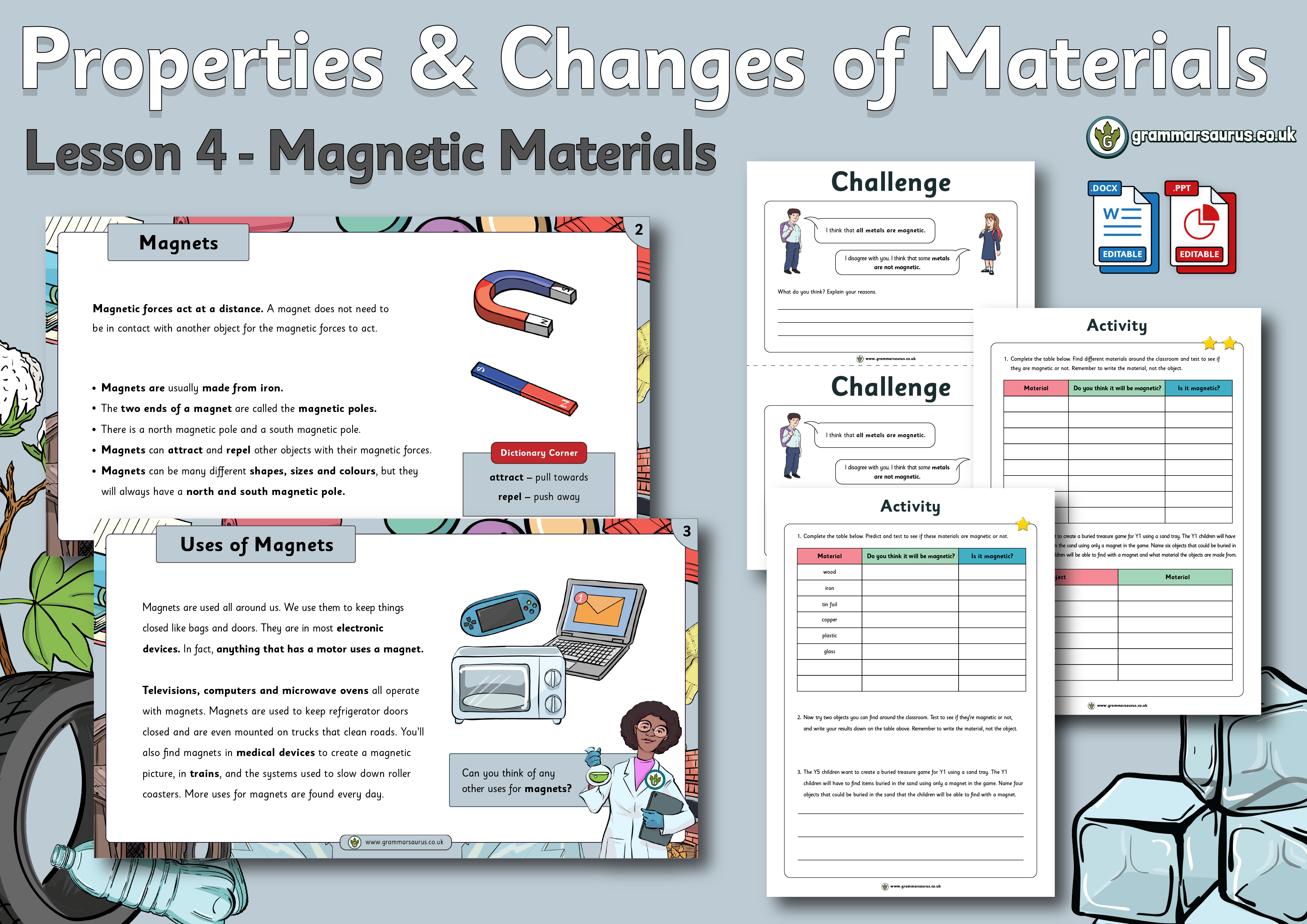 Year 5 Science – Properties and Changes of Materials – Magnetic ...