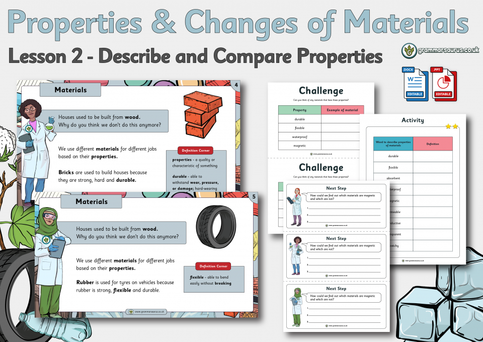 Year 5 Science – Properties and Changes of Materials – Describe and ...