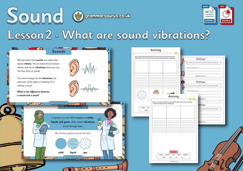 Year 4 Science - Sound - What are sound vibrations? Lesson 2 ...