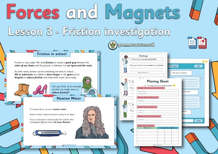 Year 5 Science - Forces and Magnets - Friction Investigation - Lesson 3 ...