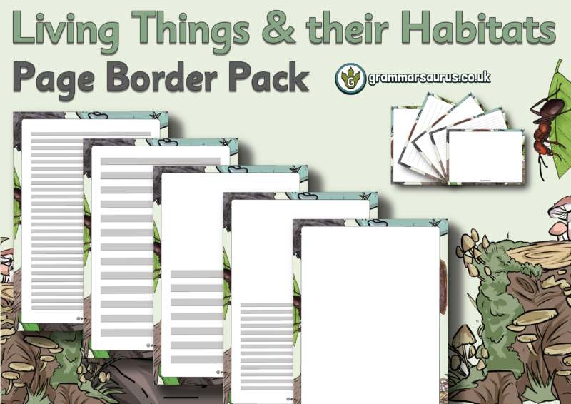 Science - Living Things and their Habitats - Page Border Pack ...