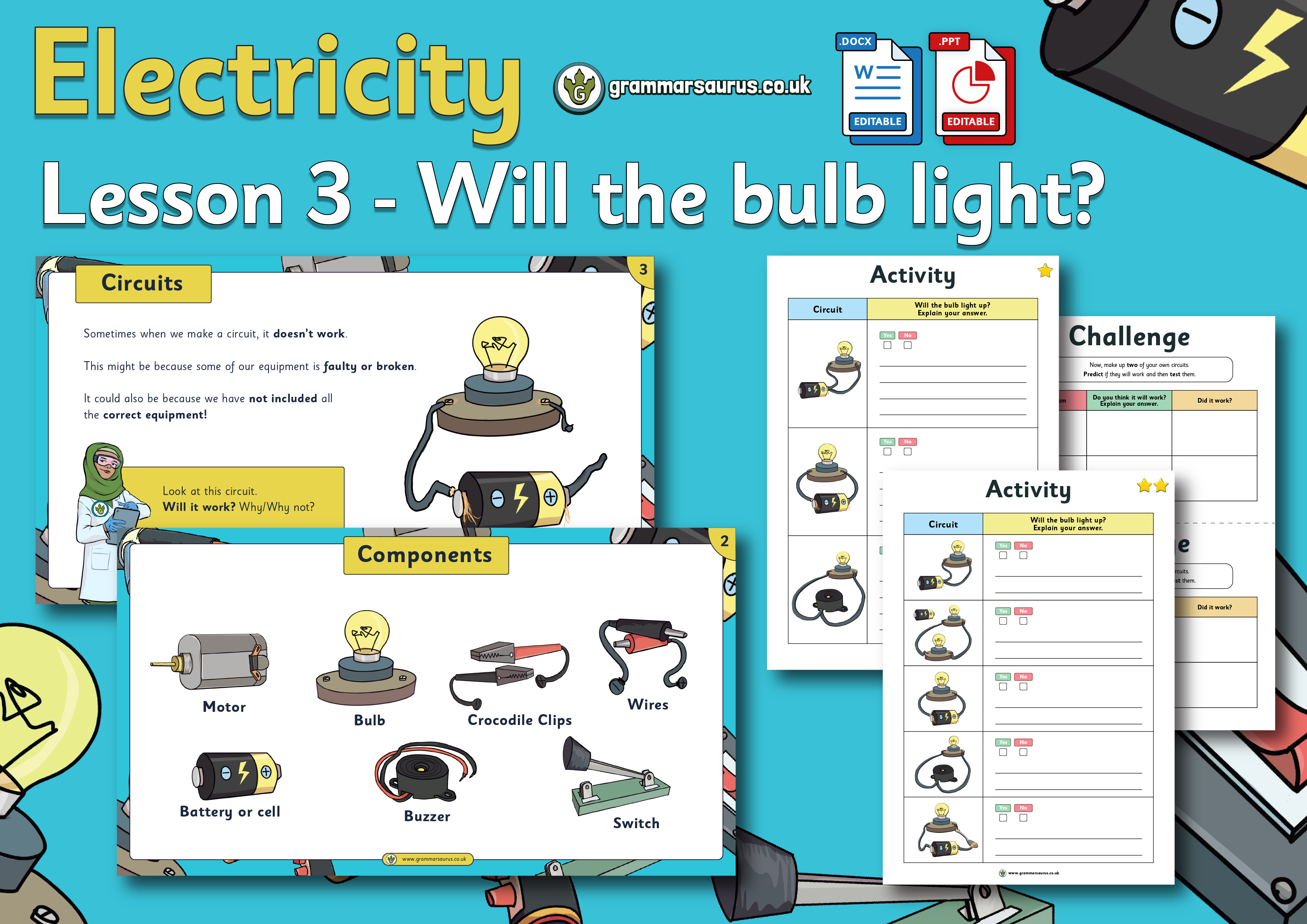 Year 4 Science - Electricity - Will the bulb light? Lesson 3 ...