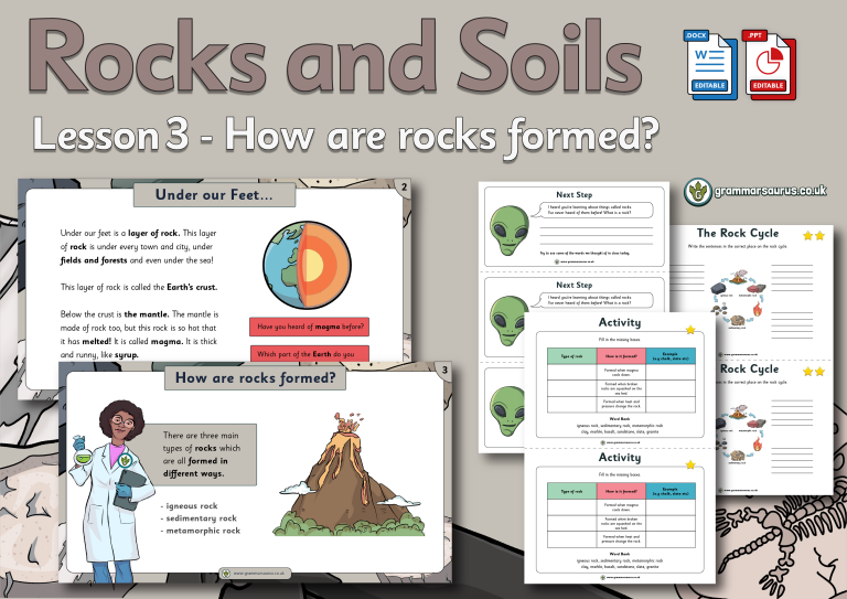 Year 3 Science -Rocks and Soils - How are rocks formed? Lesson 3 ...