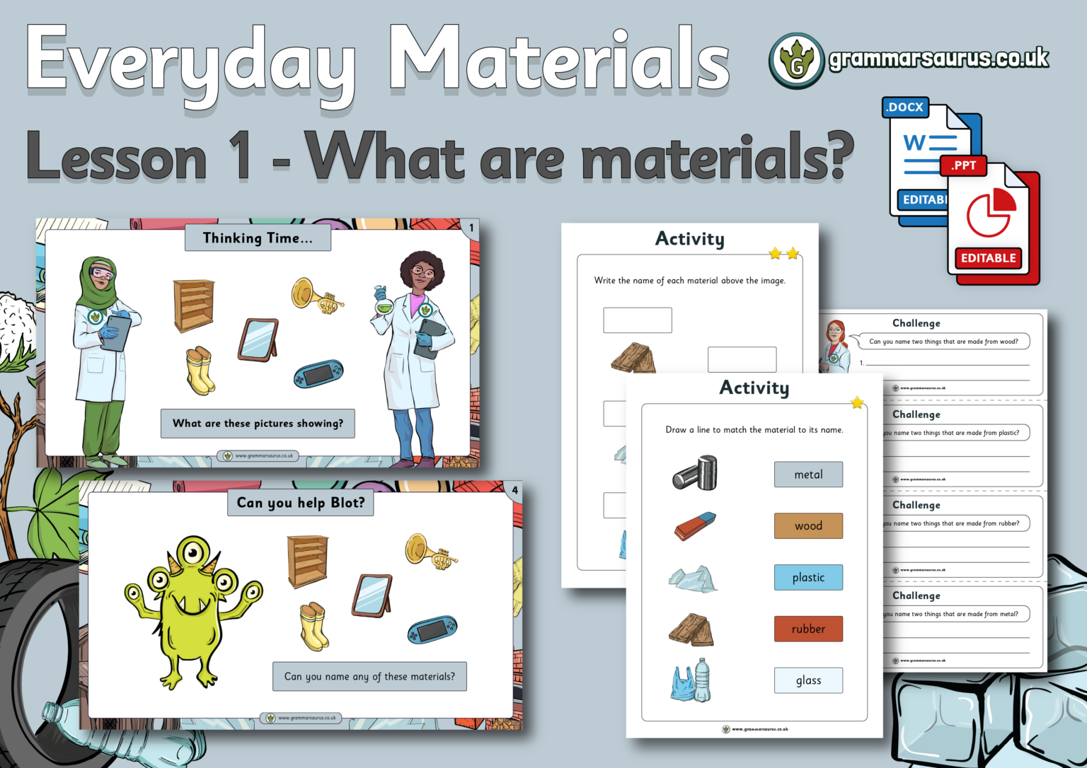 Year 1 Science - Everyday Materials - What are Materials? Lesson 1 ...