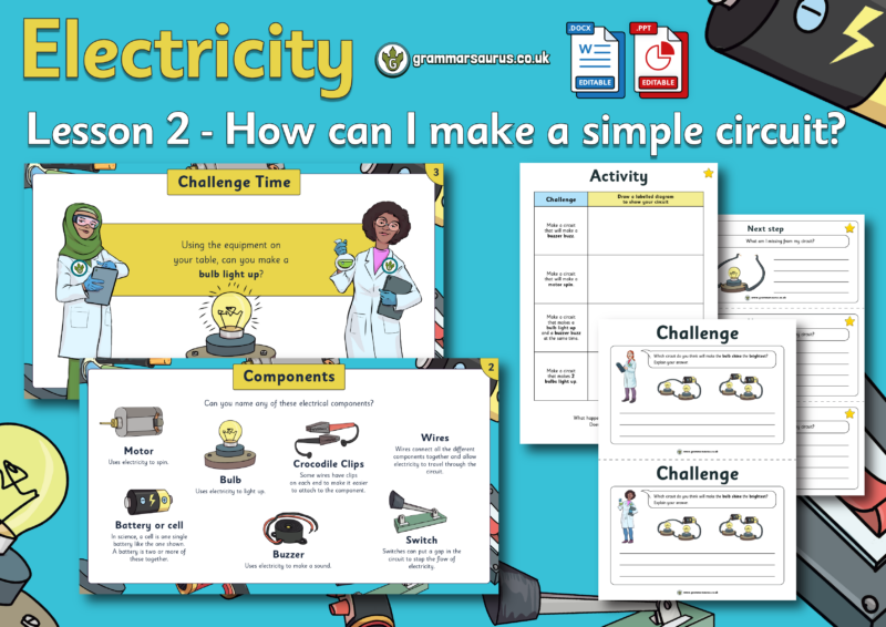 Year 4 Science - Electricity - How can I make a Simple Circuit? Lesson ...