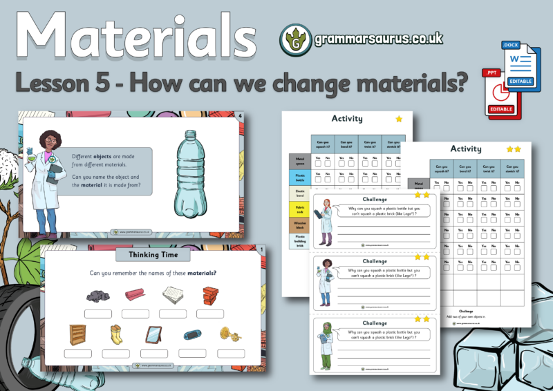 Year 2 Science - Materials - How can we change materials? Lesson 5 ...