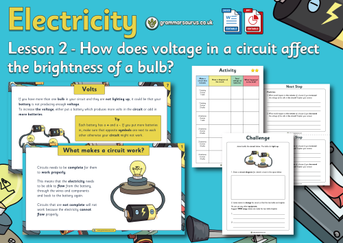 Year 6 Science - Electricity - How does the voltage in a circuit affect ...