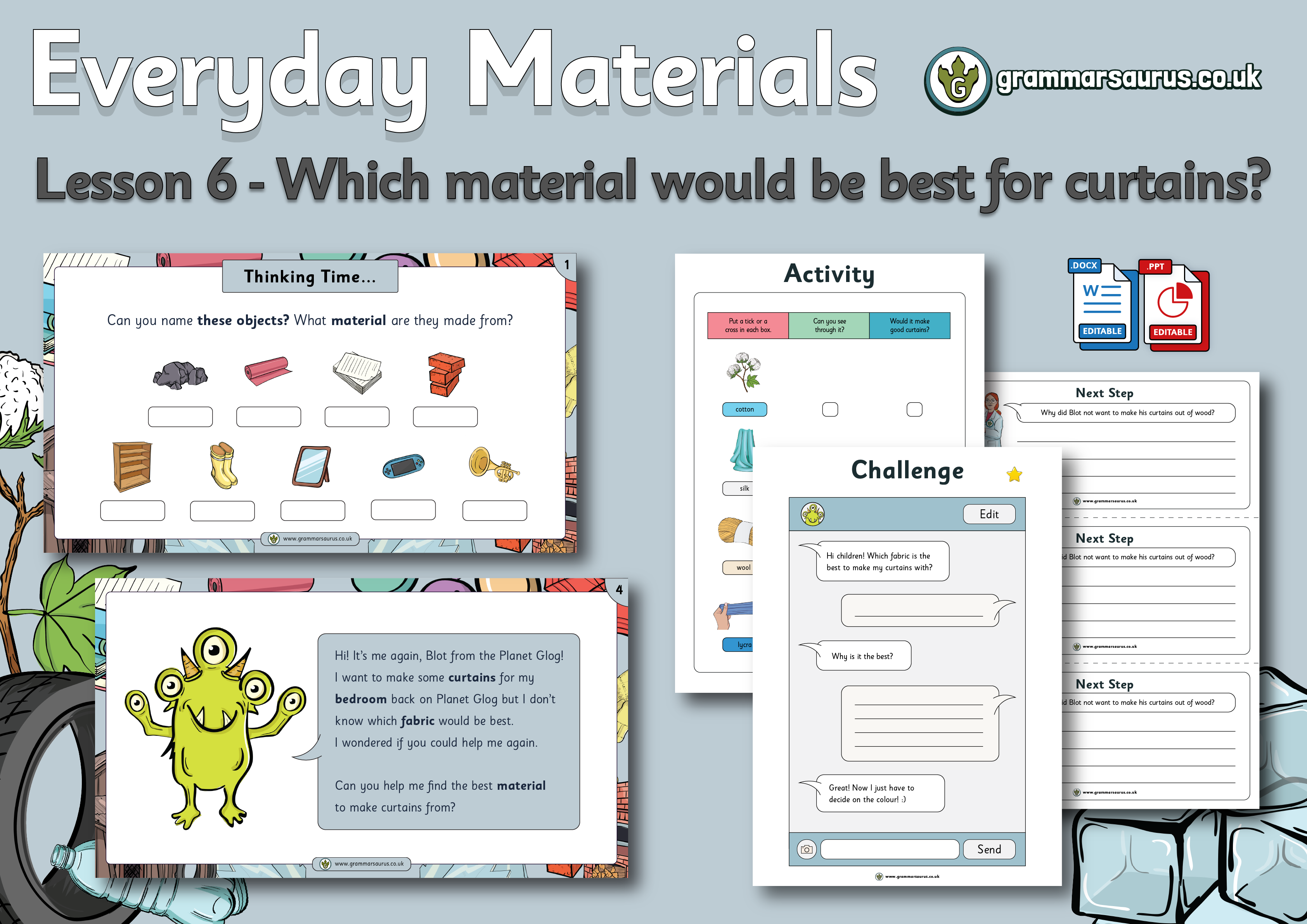 Year 1 Science – Everyday Materials – Which material would be best for ...