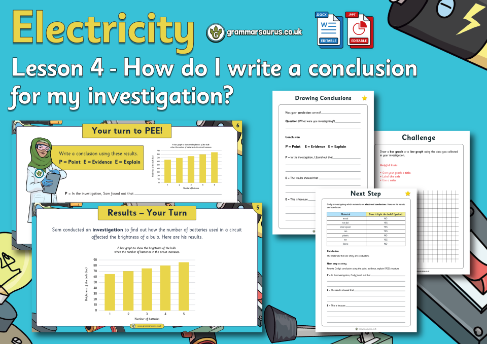 Year 6 Science - Electricity - How do I write a conclusion for my ...