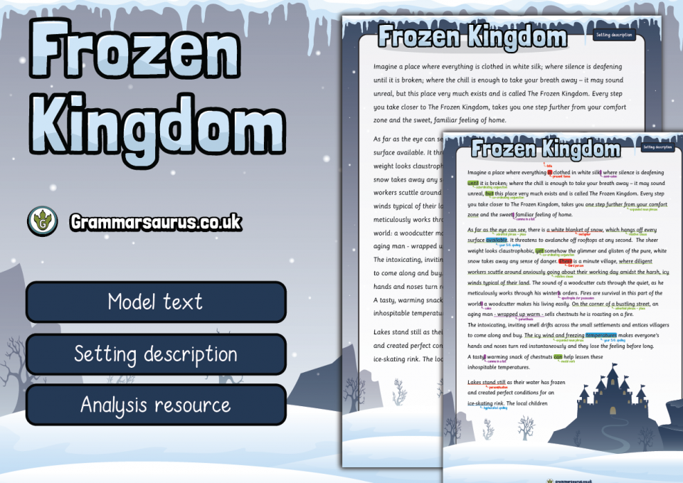 Y6 Narrative - Setting description - Page 3 of 3 - Grammarsaurus