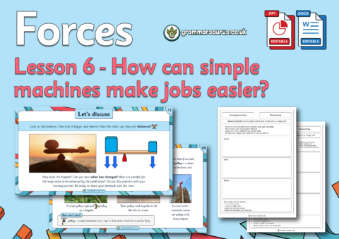 Year 5 Science - Forces - How can simple machines make jobs easier ...