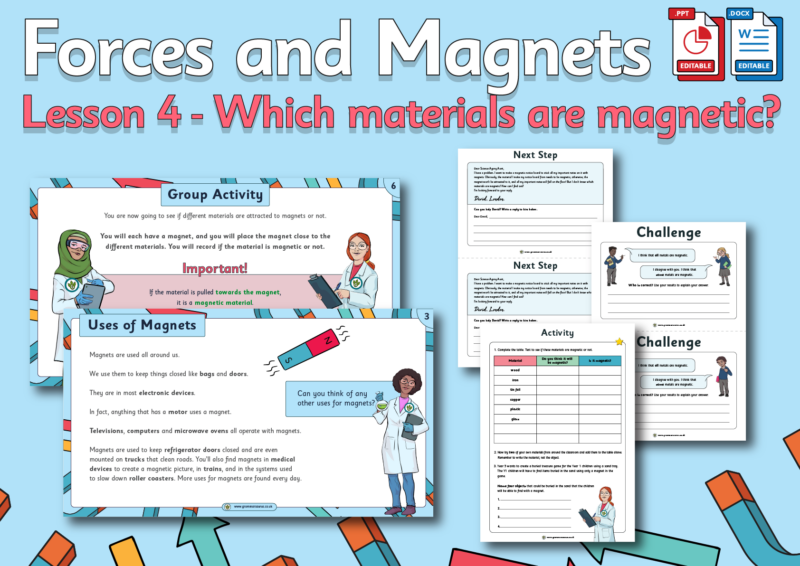 Year 3 Science - Forces and Magnets - Which materials are magnetic ...