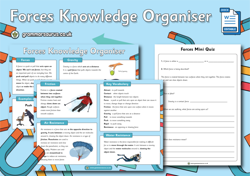 Year 5 Forces - Grammarsaurus