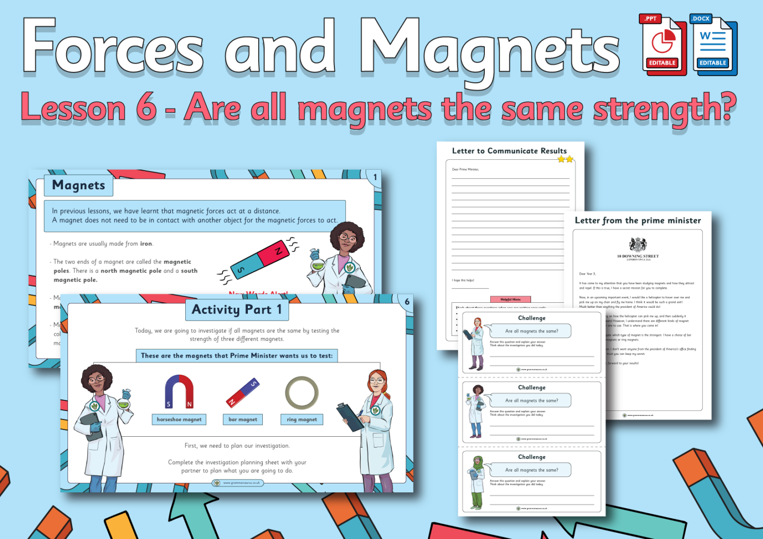 Year 3 Science - Forces and Magnets - Are all magnets the same strength ...
