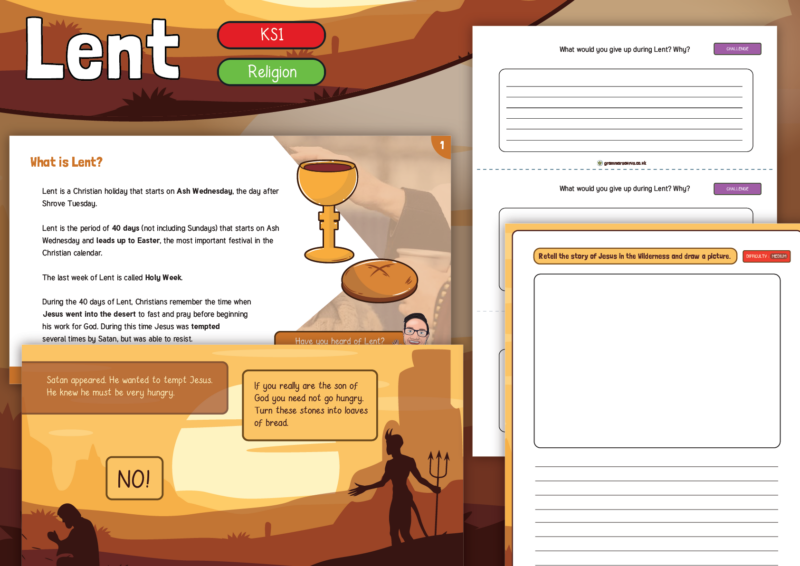 Lent Ad - Grammarsaurus